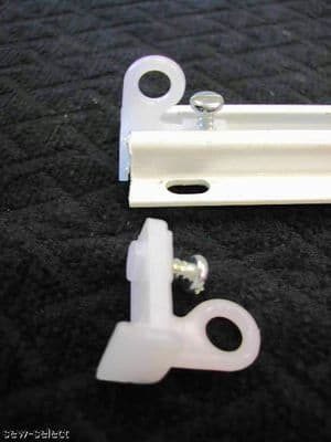 2 INTEGRA DISCREET CURTAIN TRACK END STOPS - Discrete slimglide